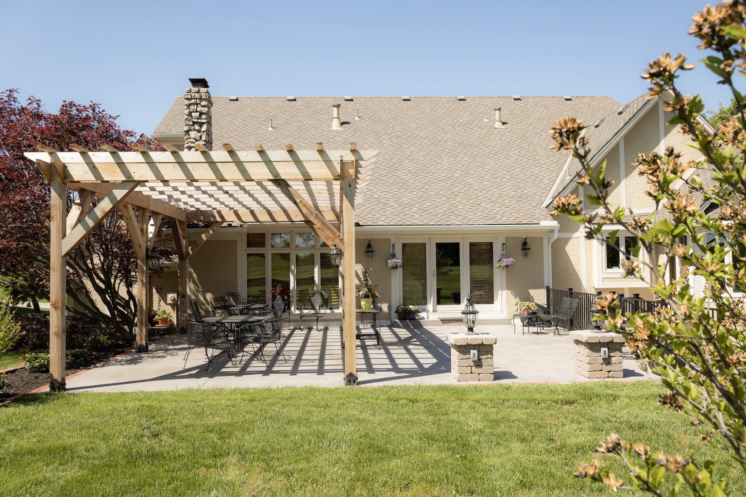 Large Split-Level Patio & Pergola - Shack Built