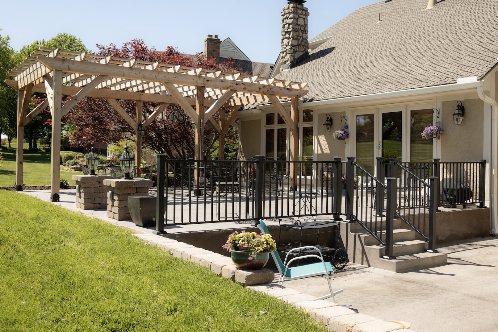 Large Split-Level Patio & Pergola - Shack Built