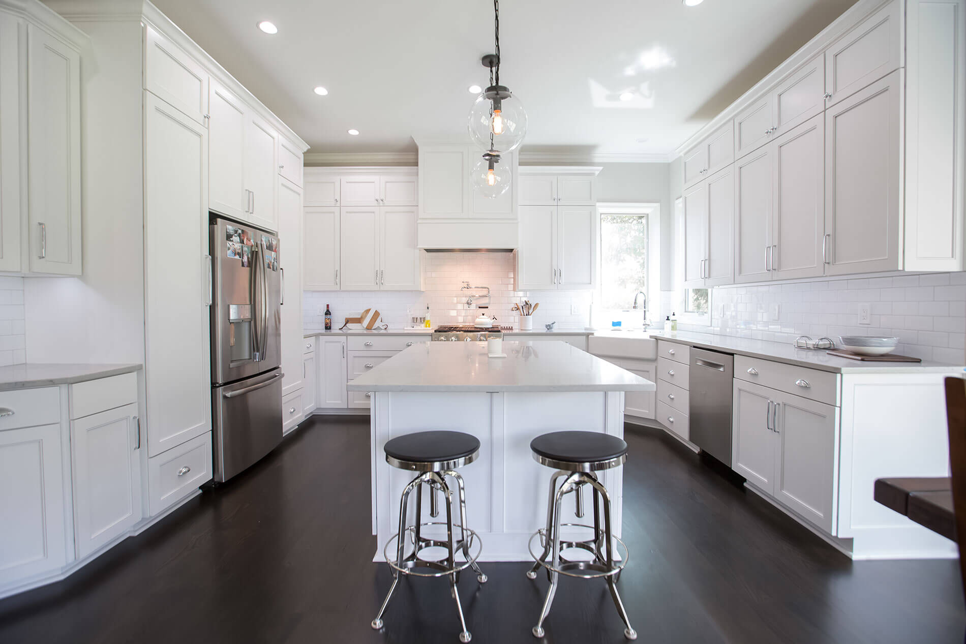 Modern White Kitchen - Shack Built