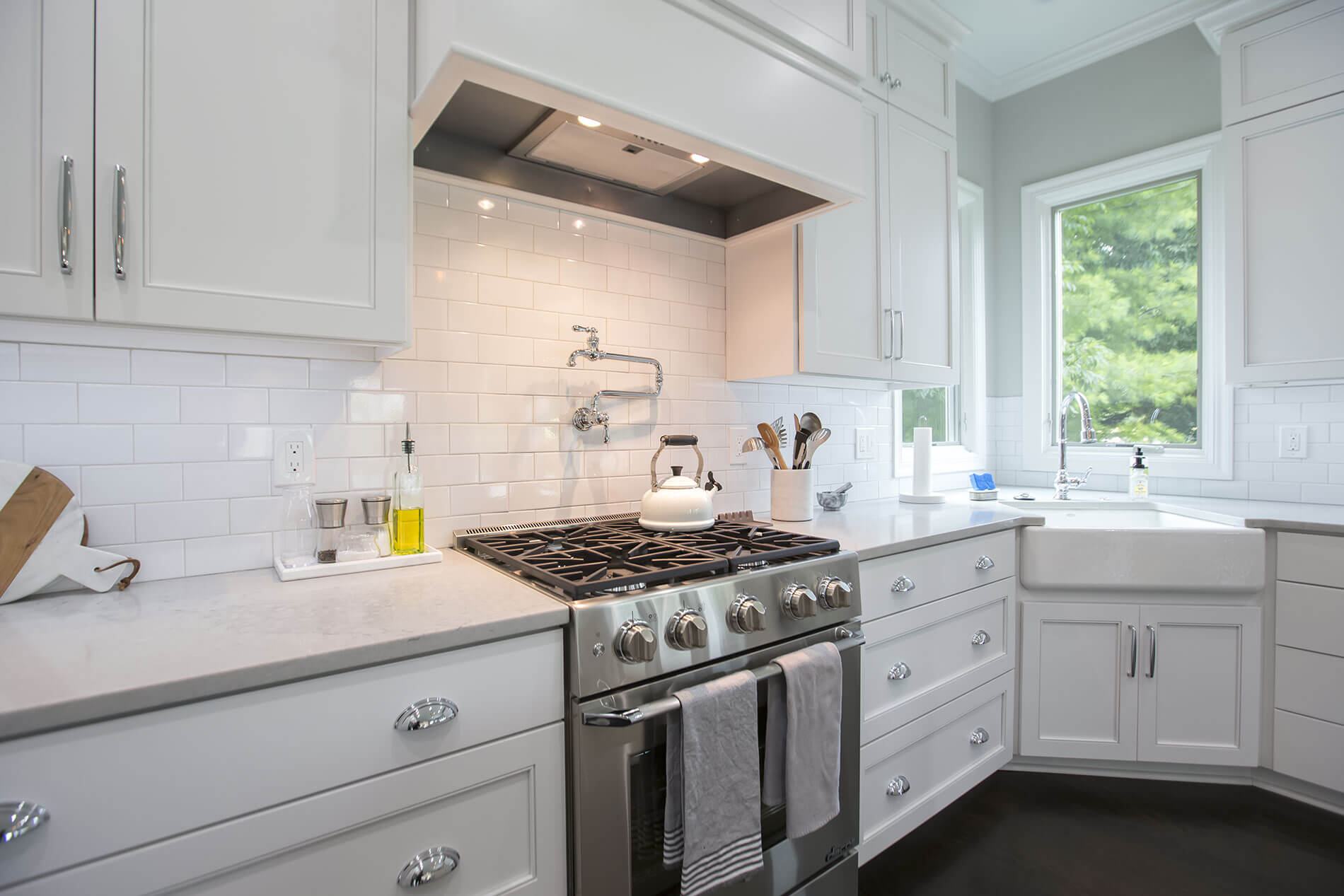 Modern White Kitchen - Shack Built