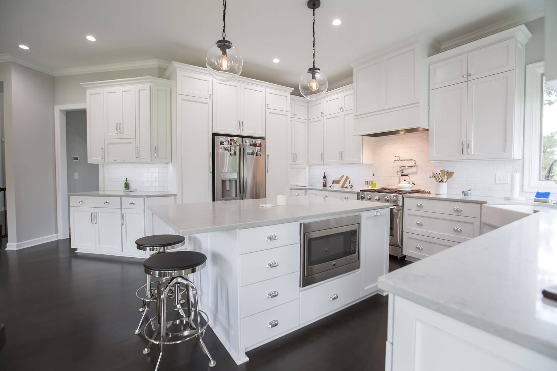 Modern White Kitchen - Shack Built